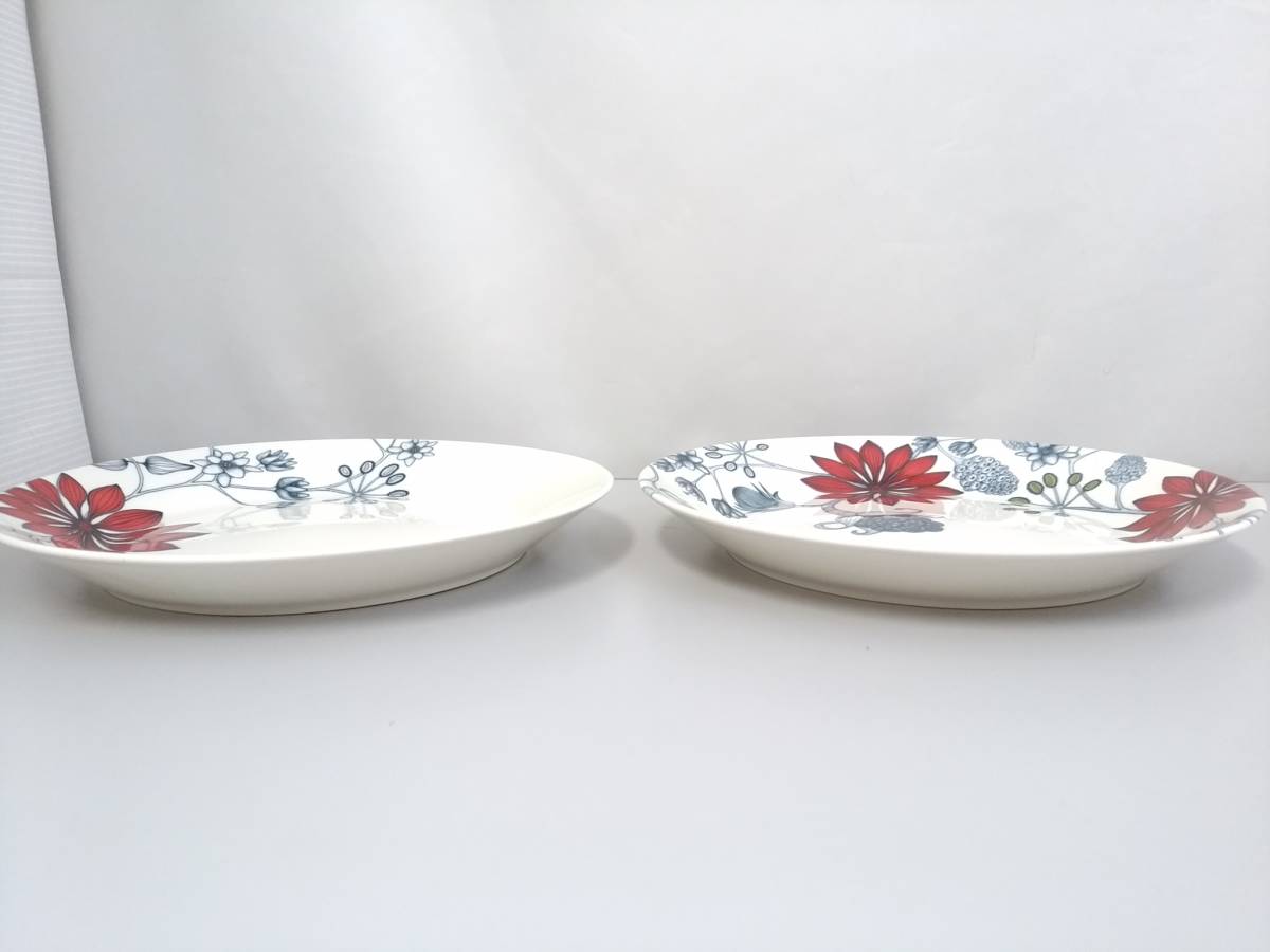 ARABIA アラビア RUNO ルノ サマーレイ&オータムグロー 26cm プレート 2点/iittala イッタラ/北欧/フィンランド/皿 ...