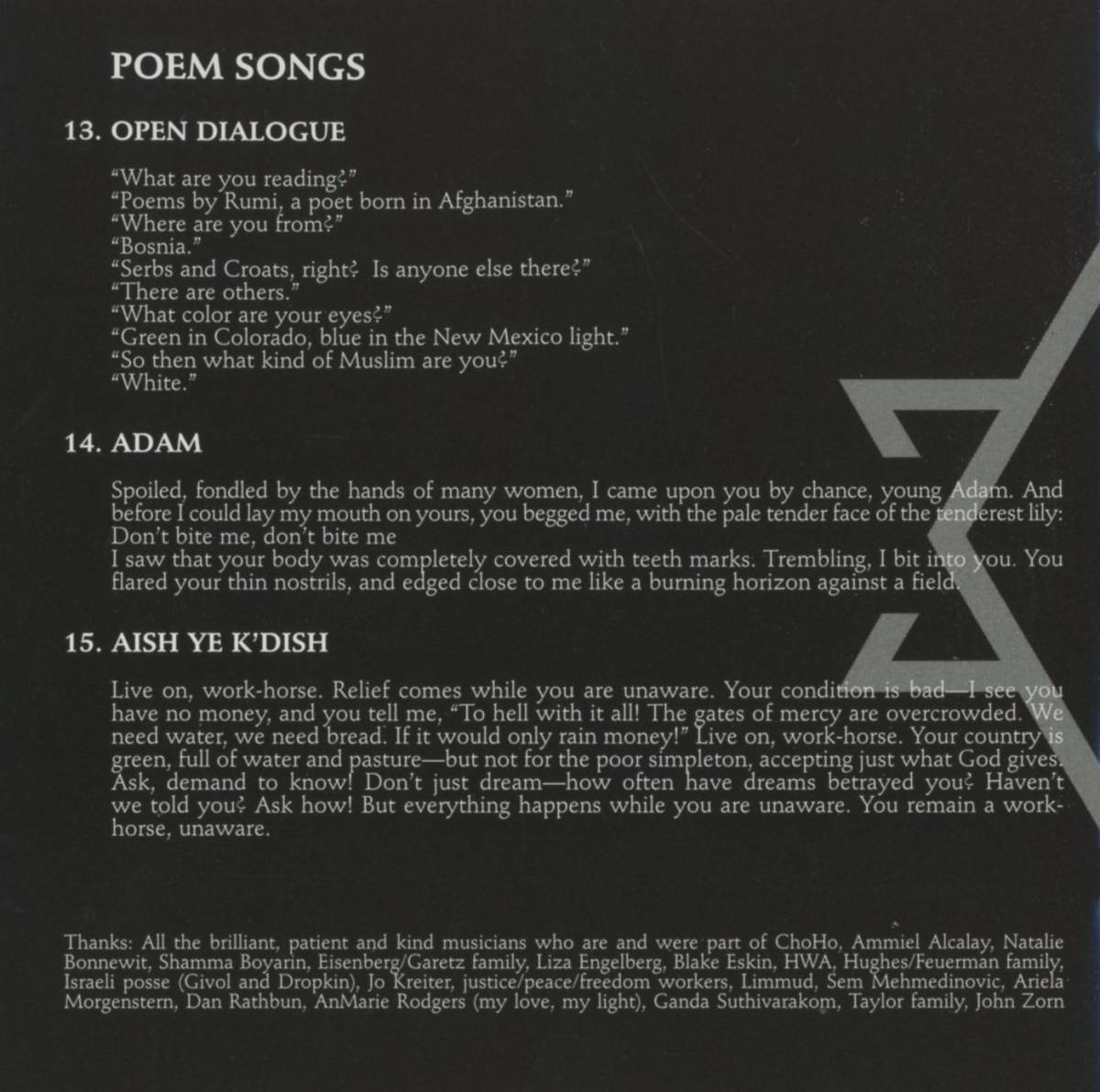 Charming Hostess - Sarajevo Blues; Jewlia Eisenberg/Carla Kihlstedt ...