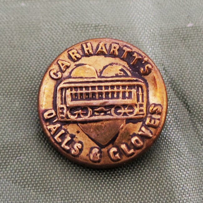 CARHARTT カーハート ヴィンテージ チェンジボタン オーバーオール カバーオール アンティーク ワークボタン ビンテージ /ob1(その他)｜売買されたオークション情報、yahooの ...