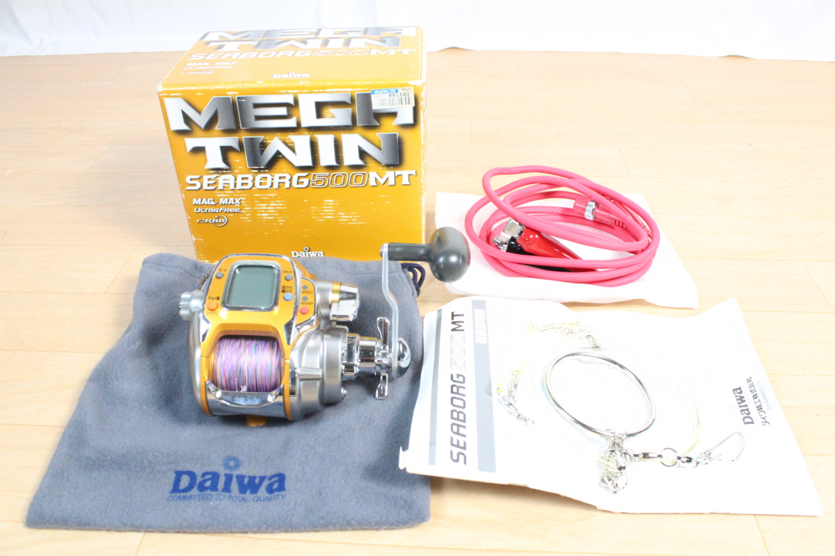 ト足 Daiwa ダイワ MEGATWIN メガツイン SEABORG 500MT シーボーグ 電動リール フィッシング 釣り具 ...