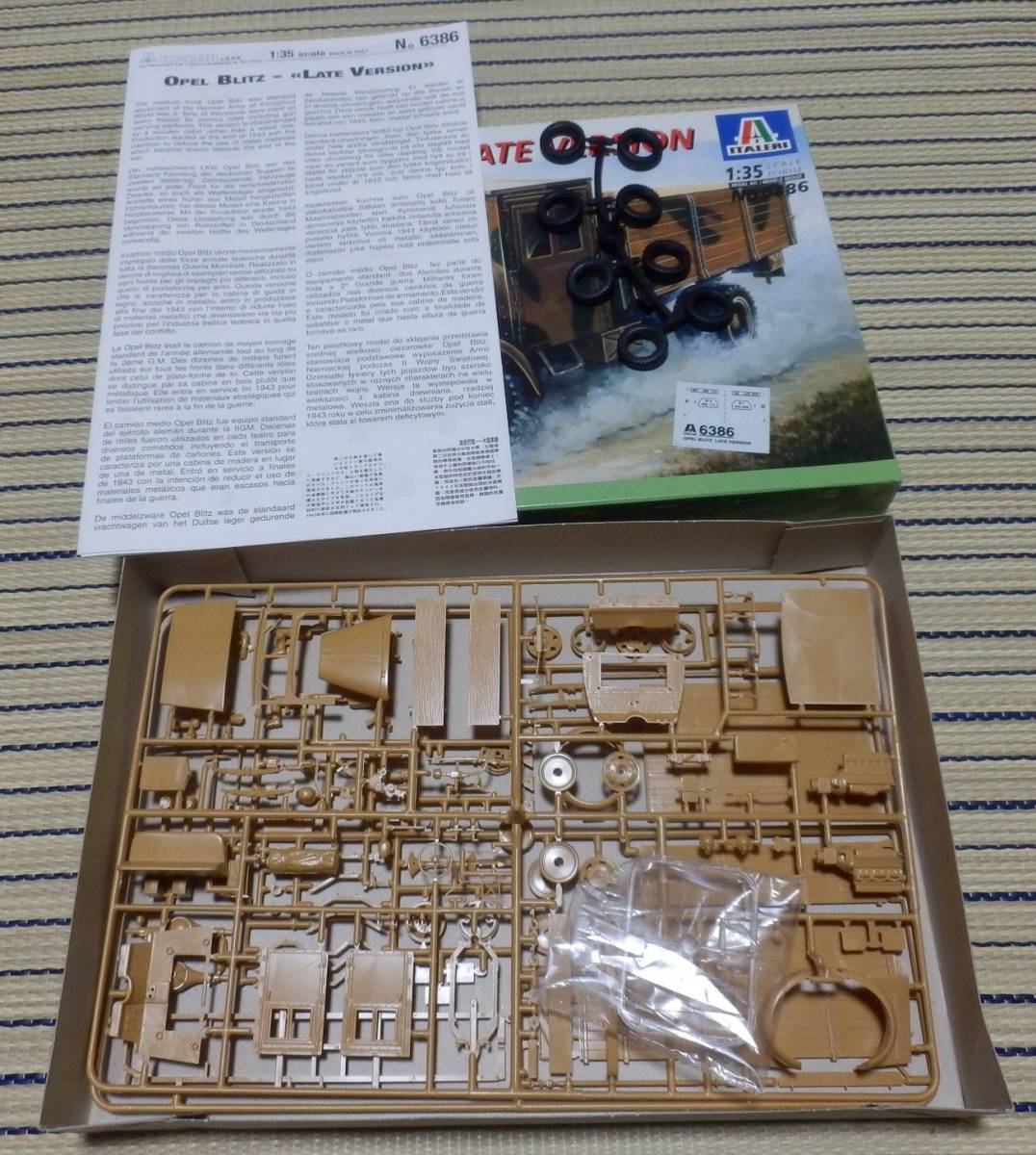 Italeri イタレリ No.6386 1/35 Opel blitz late version オペルブリッツトラック後期生産型 ドイツ 木製キャビン型 定形外OK(その他)｜売買された ...