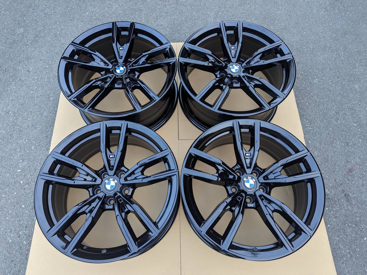 BMW 3シリーズ G20 G21 Mスポーツ 792M 純正 19インチ 8J +27 / 8.5J +40 PCD112 黒塗装品 4本 ...