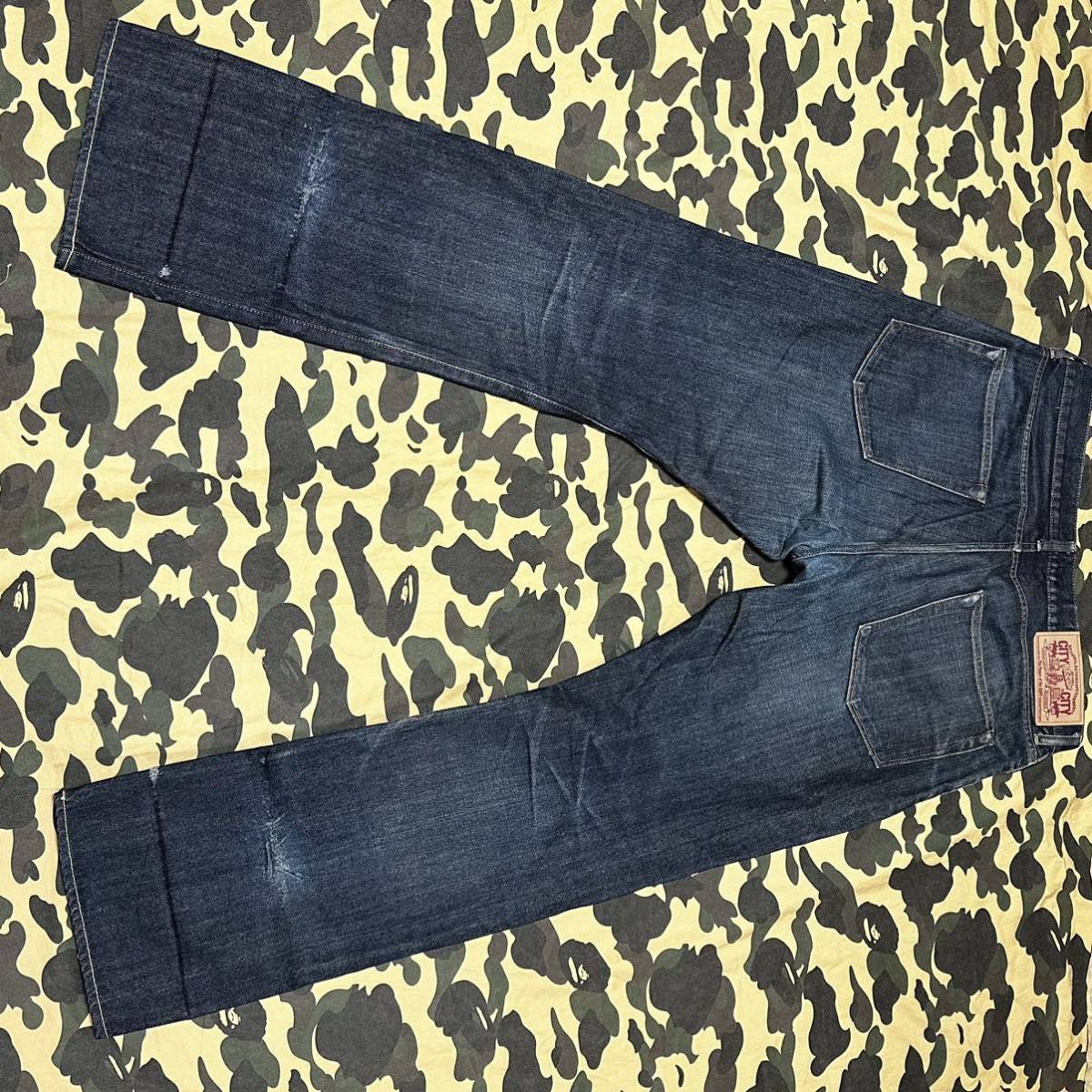 bapesta jeans BAPE エイプ A BATHING APE ジーンズ デニム ベイプスタ white(ジーンズ)｜売買された ...