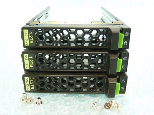 1OQO //3個セット/富士通 ハードディスク HDD マウンタ 2.5インチ 用/A3C40179841/ラベル 1.2TB SAS ...