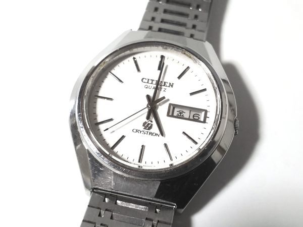 Sv6 CITIZEN/シチズン CRYSTRON/クリストロン/8620-860110 1975年製♂クオーツ/デイデイト/(シチズン ...