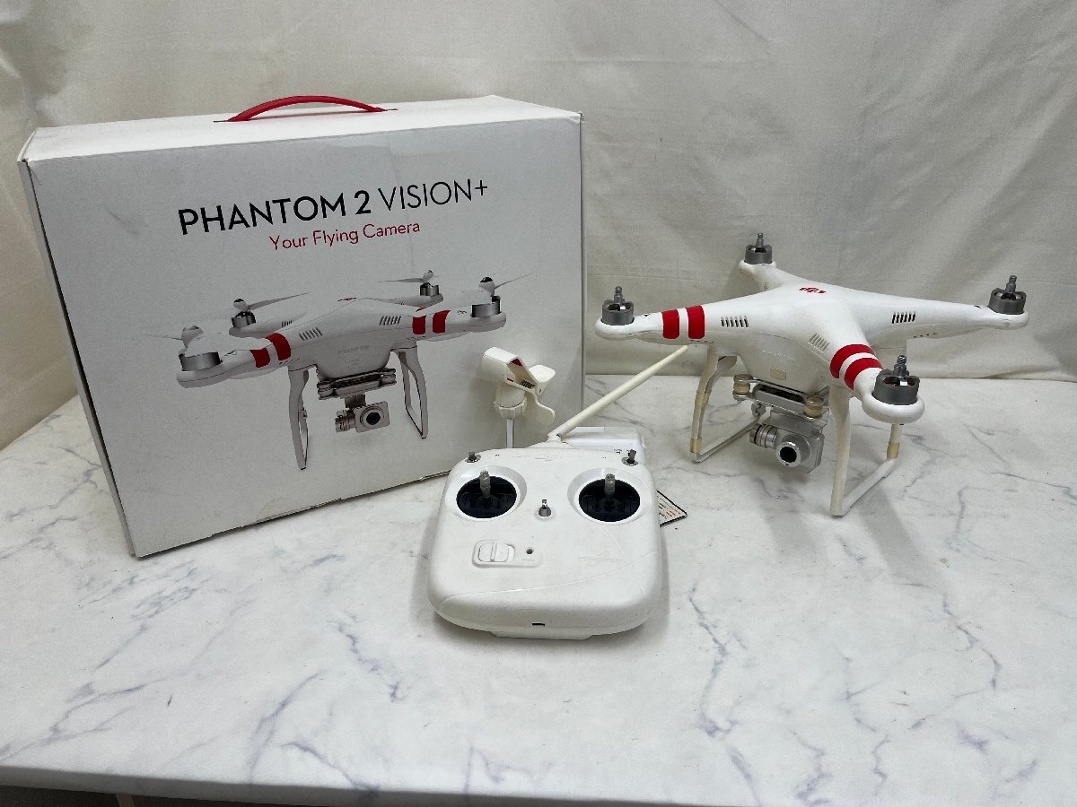 Y0482 ジャンク品 ドローン DJI Phantom2 Vision+ Model：PV331 元箱付き(ドローン本体)｜売買されたオークション情報、yahooの商品情報をアーカイブ公開 ...