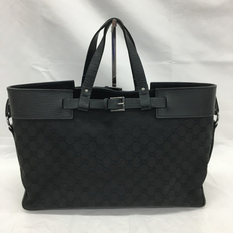 GUCCI グッチ GGキャンバス トートバッグ 黒 106251/002122 CAAR4037(その他)｜売買されたオークション情報、yahooの商品情報をアーカイブ公開 - オークファン ...