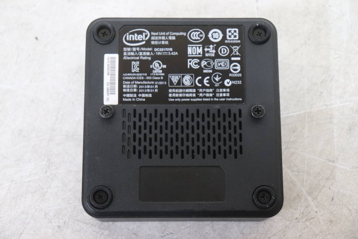 Y06/653 Intel Next Unit of Computing 小型デスクトップパソコン DC3217IYE CPU Core i3 ...