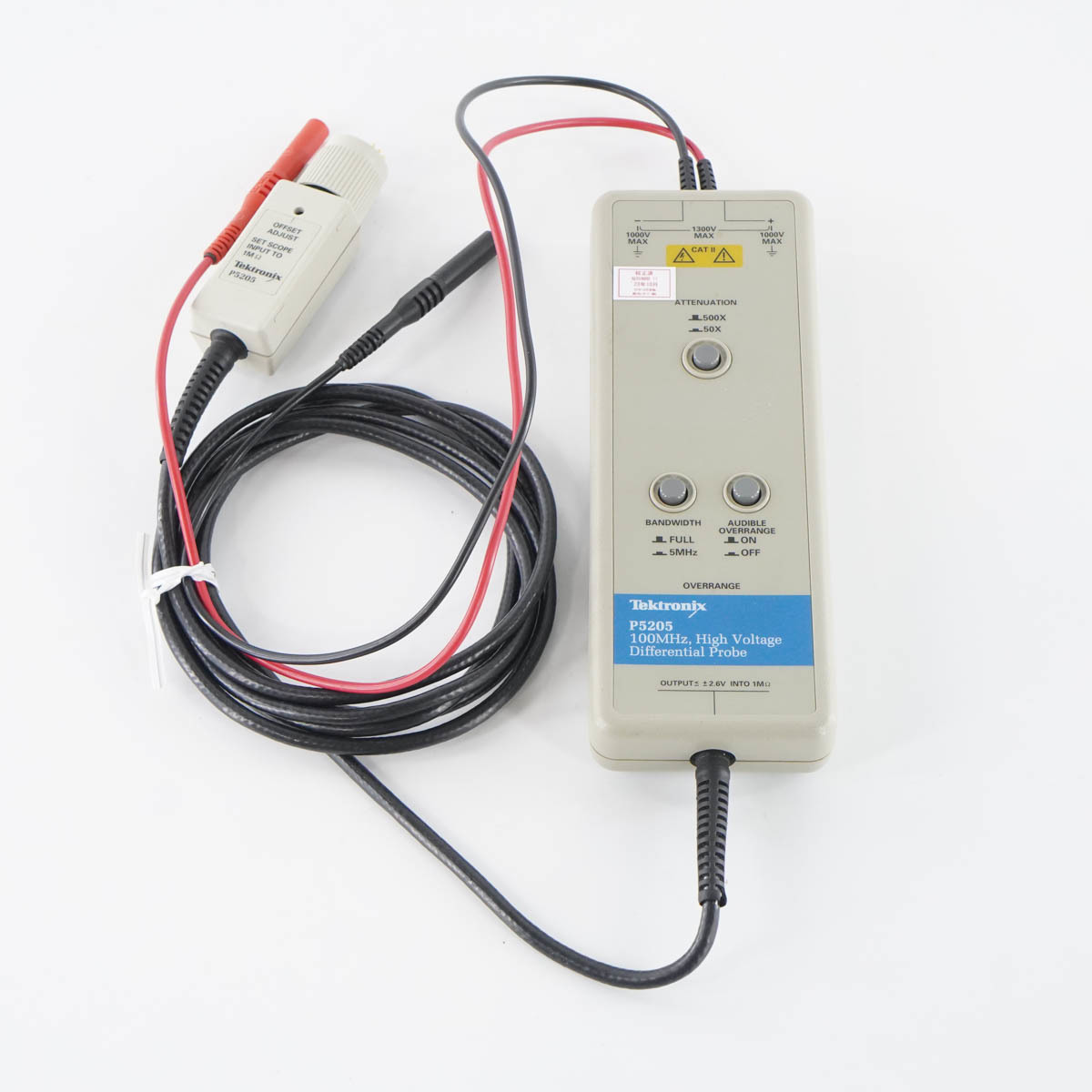 JB ジャンク P5205 Tektronix 100MHz テクトロニクス High Voltage Differential Probe ...