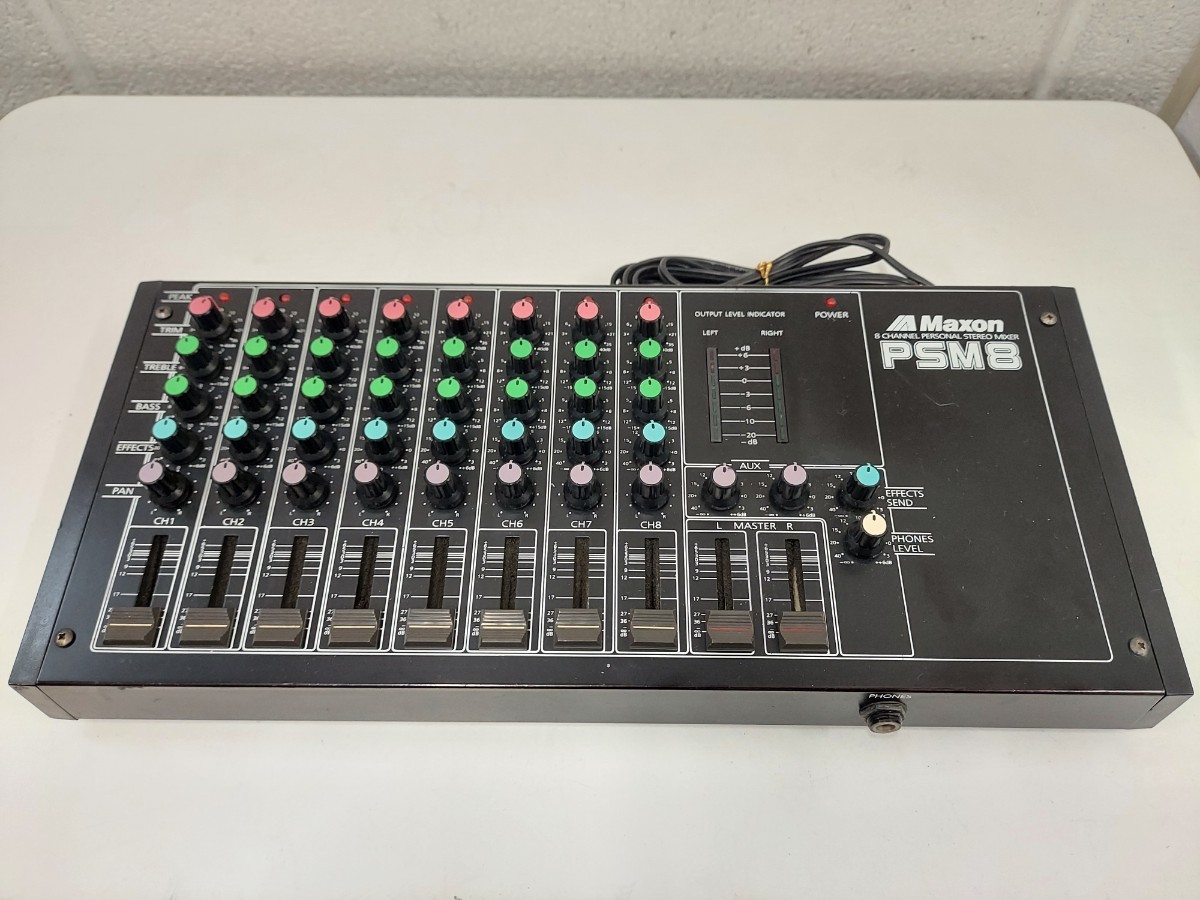 Maxon/マクソン 8 CHANNEL PERSONAL STEREO MIXER/ステレオミキサー PSM8 多目的/コンパクト ...