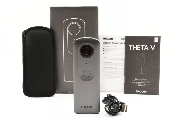 箱付き RICOH リコー THETA V Metallic Gray メタリック グレー 360度 カメラ シータ コンパクト デジタル ビデオカメラ #510(リコー)｜売買された ...