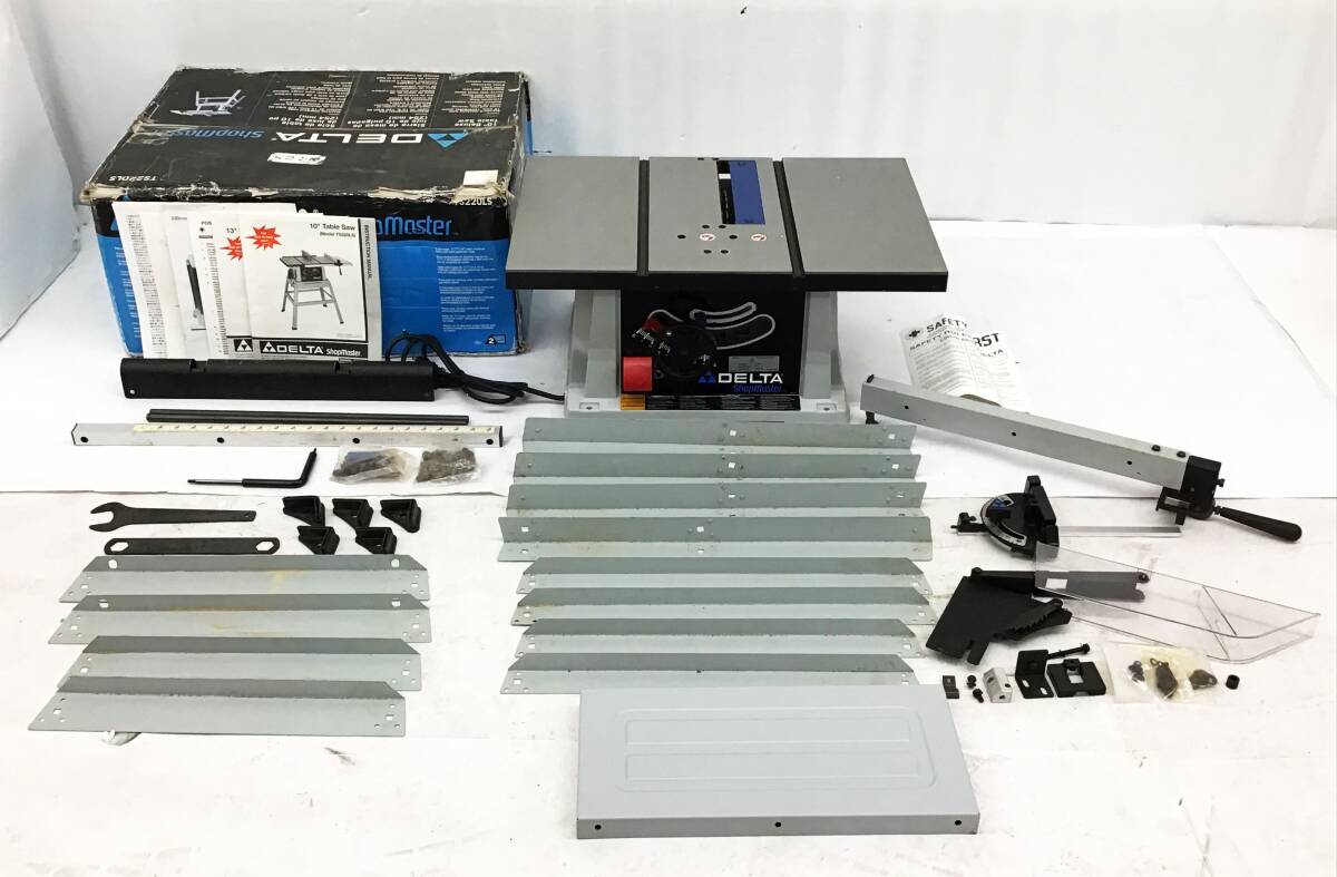 DELTA 10インチ テーブルソー TS220LS 100V DIY 木工 工作 切断 機械 作業 電動 工具 大工 建築 丸鋸 デルタ ...