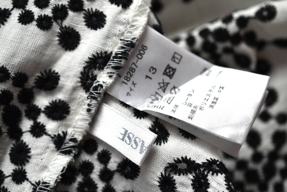 DoCLASSE ドゥクラッセ 麻混 刺繍カットワークレースロングワンピース 大きいサイズ13(XLサイズ以上)｜売買されたオークション情報、yahooの商品情報をアーカイブ公開 ...