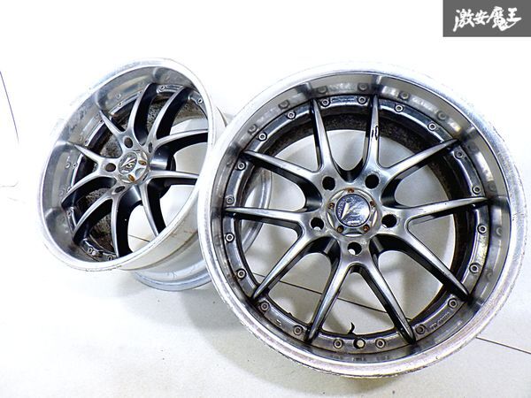 WORK ワーク VS VS-SS 17インチ 9J +18 PCD114.3 5H 5穴 アルミ ホイール 2本セット シルビア ...