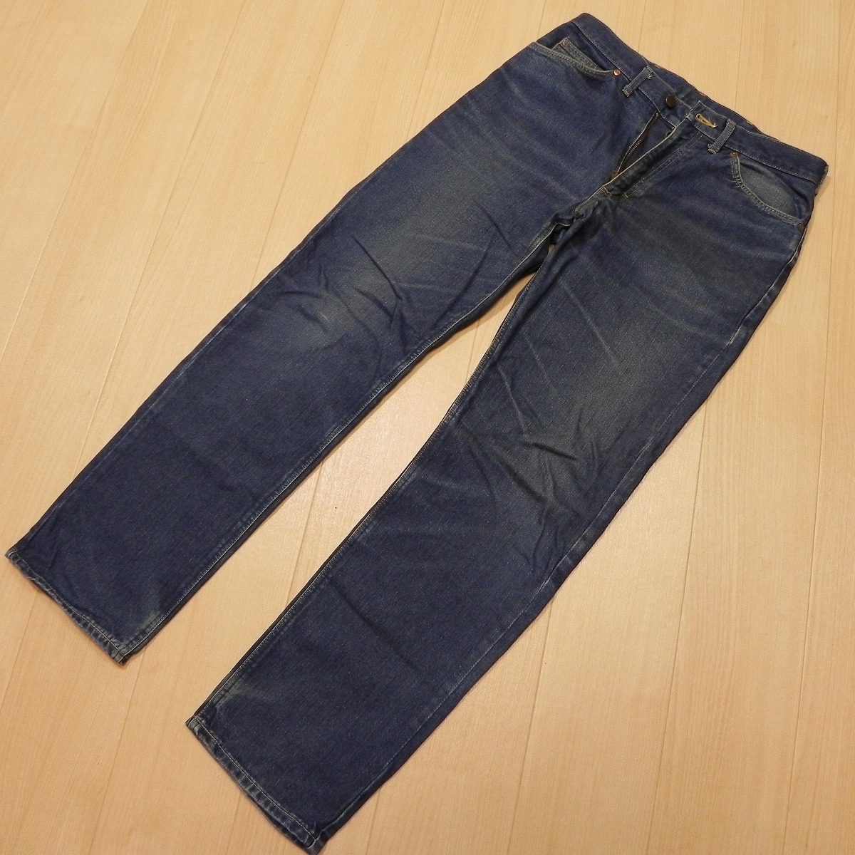 -879 90s 日本製 Lee リー 0201 201 RIDERS デニムパンツ ストレート ジーンズ W34 ジップフライ 古着(W34 ...