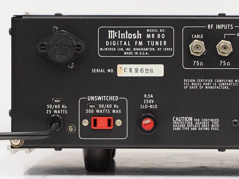 McIntosh MR80 FMチューナー マッキントッシュ 正規品 013806004(チューナー)｜売買されたオークション情報、yahoo ...