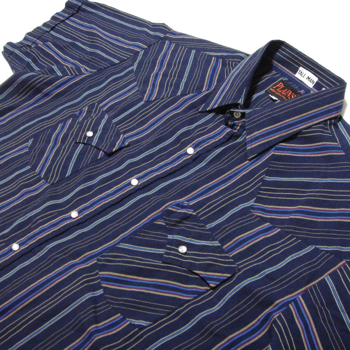送料0 創業1878年 ELY ^^ PLAINS 半袖 ストライプ ^^ ウエスタンシャツ 3L アメリカ USA古着 N5 ウエスタンシャツ大量出品中(XLサイズ以上)｜売買された ...