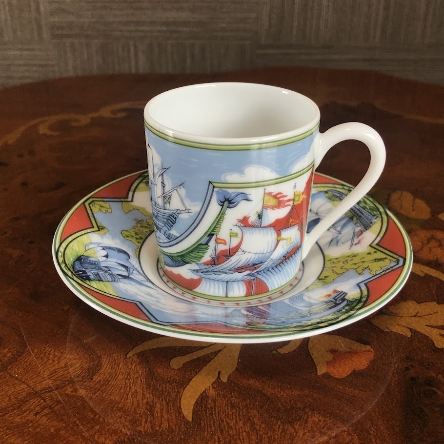 ITDYJ7TZRSMO HERMES エルメス PATCHWORK パッチワーク カップ&ソーサー 1客 デミタスカップ 食器 ポーセリン(エルメス)｜売買されたオークション情報、yahoo ...