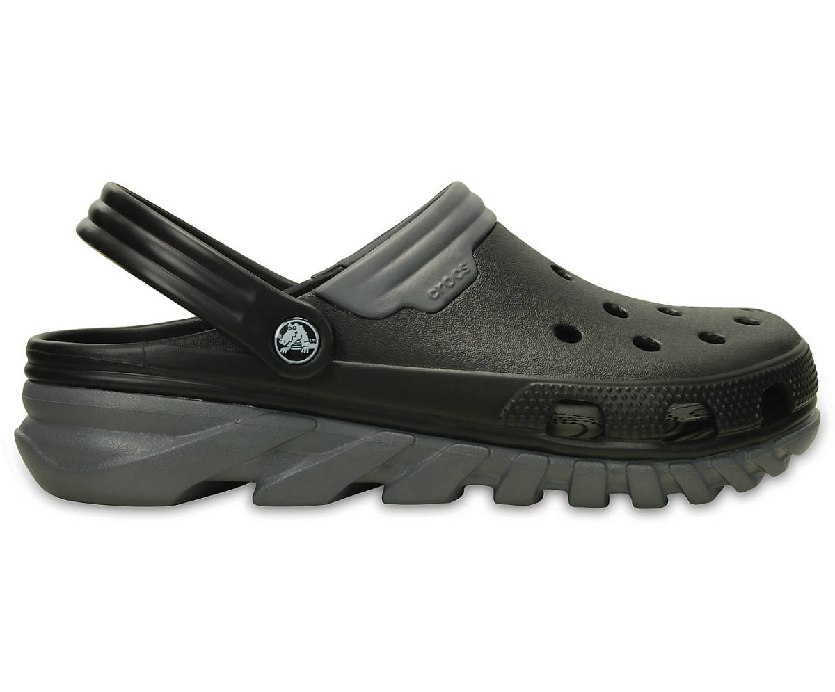 23cm クロックス crocs Duet Max Clog デュエット マックス クロッグ Black / Charcoal M5W7 ...