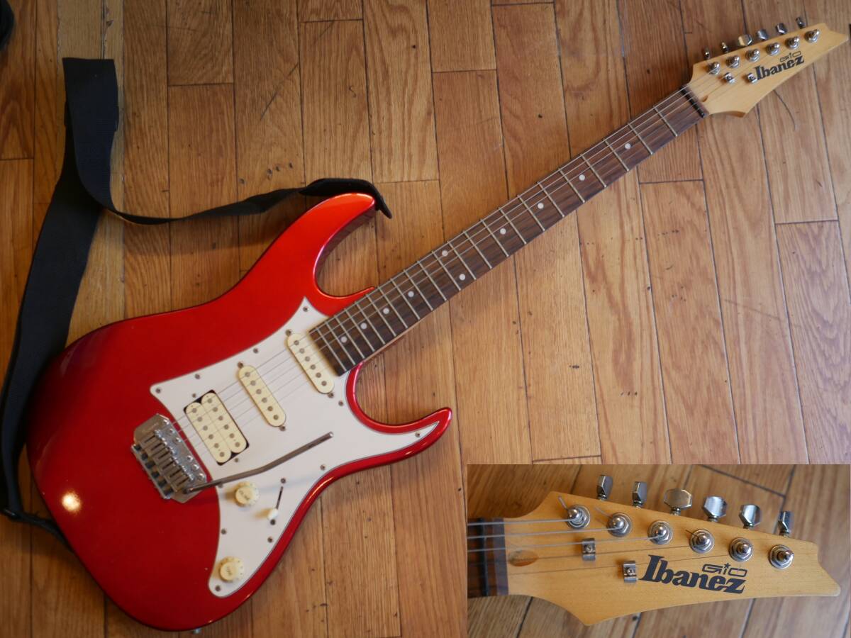 Ibanez GiO エレキギター SSH ストラトタイプ レッド 品 アイバニーズ(アイバニーズ)｜売買されたオークション情報、yahooの商品情報をアーカイブ公開 - オークファン ...