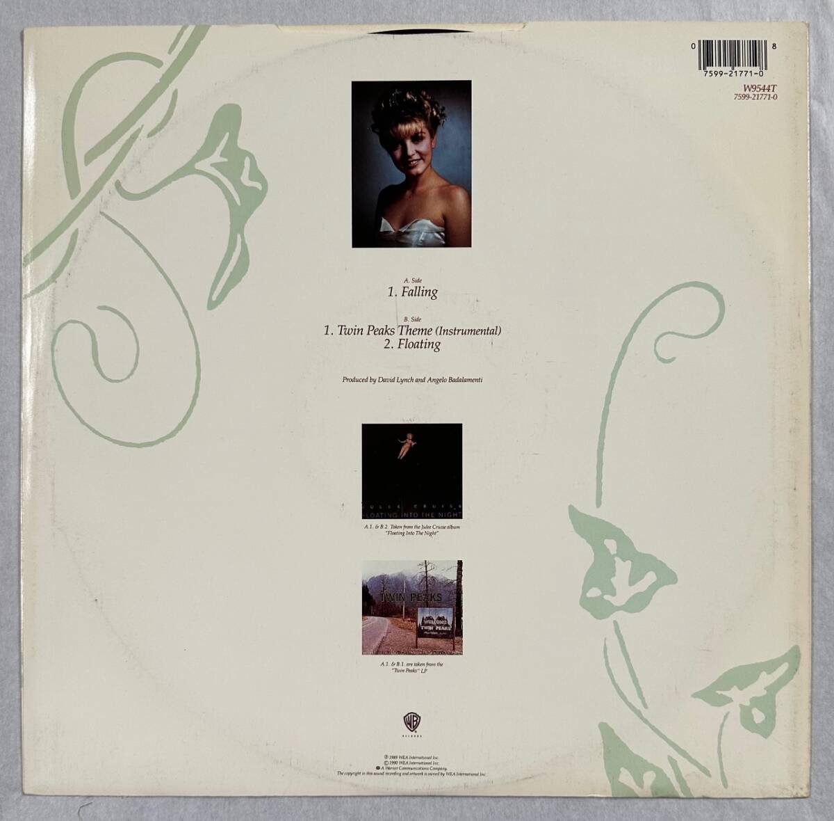 1990年 オリジナル UK盤 Julee Cruise - Falling 12”EP W 9544 T Warner Bros ...