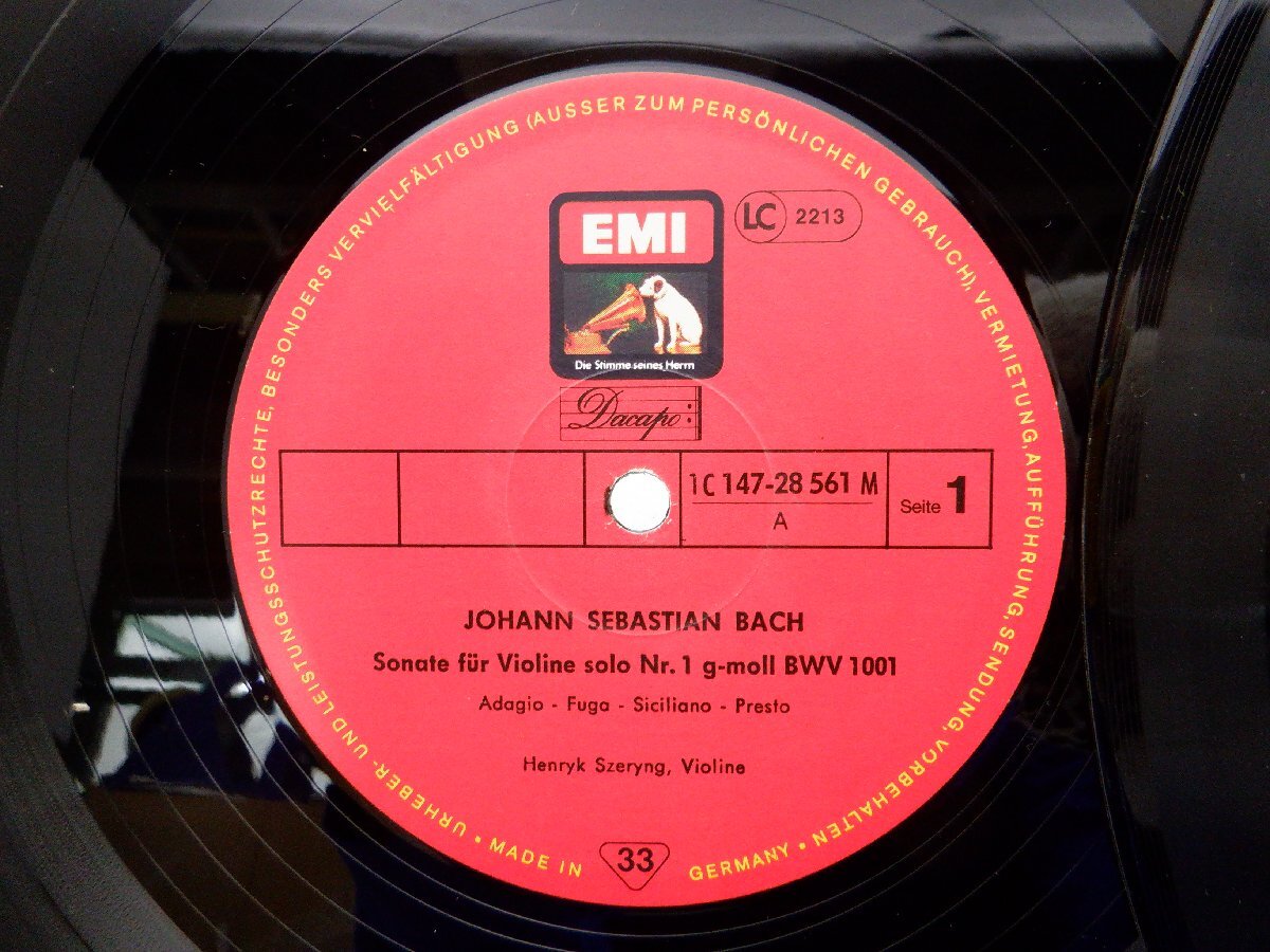 Gidon Kremer BACH 3 Sonate e3 Partite per violino solo LP 12インチ /Philips Records BWV1001-1006 ...