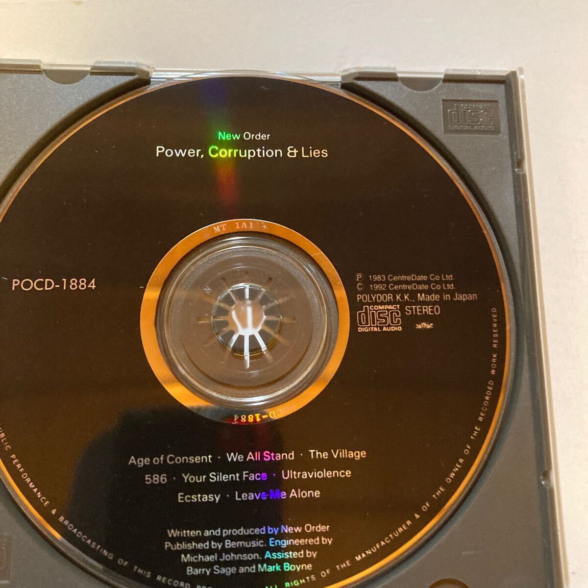 国内盤 ニュー オーダー New Order 権力の美学 Power Corruption & Lies AGE OF CONSENT WE ALL STAND 586 ...