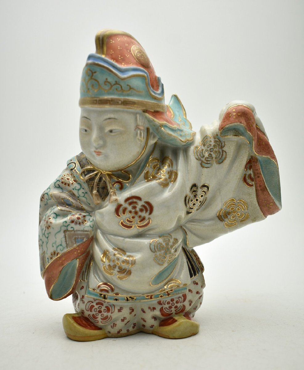 竜D786 初代 徳田八十吉風 萬歳楽 万歳楽 置物 飾物 人形 高19cm 検:九谷焼 古九谷 京焼(九谷)｜売買されたオークション情報、yahooの商品情報をアーカイブ公開 ...