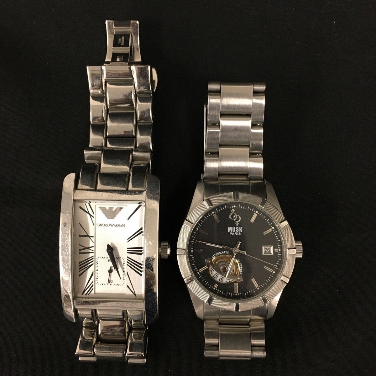 J304-000-0000 腕時計まとめ 20点セット CASIO TISSOT EMPORIO ARMANI NICOLA VALENTINO ALFREDO VERSACE MUSK ...