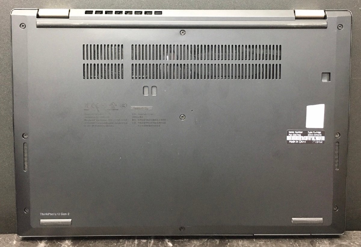 1円 ジャンク LENOVO ThinkPad L13 Gen2 / Core i7 1165G7 2.80GHz / メモリ 16GB ...