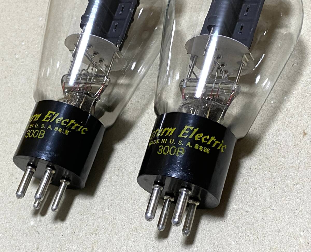 WE300B 1988年製 2本 NOS Western Electric ウェスタン エレクトリック W.E300B 8826 Y(真空管 ...
