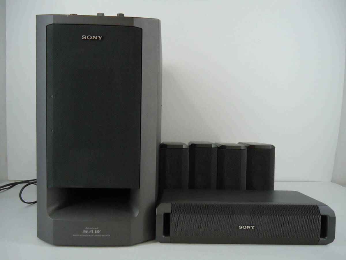 S3465 現状品 SONY ソニー アクティブ サブウーファー SA-WMS315 1個 スピーカー SS-V315 4個 SS-CN315 ...