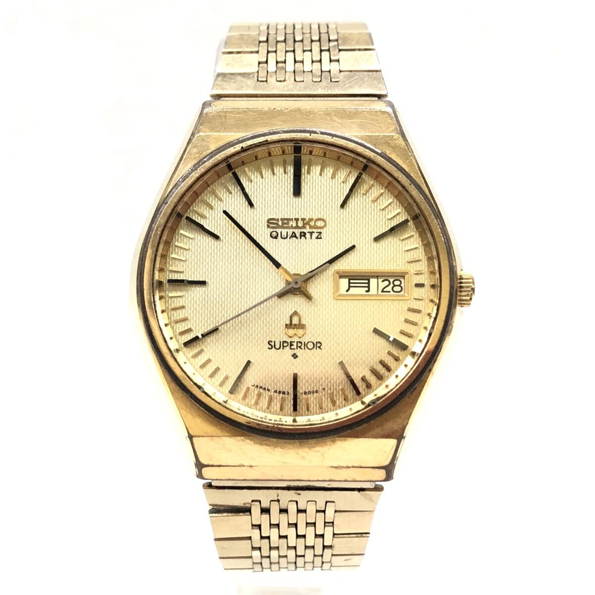 SEIKO / QUARTZ / SUPERIOR / 4883-8100 / セイコー / クオーツ / スーペリア / デイデイト ...