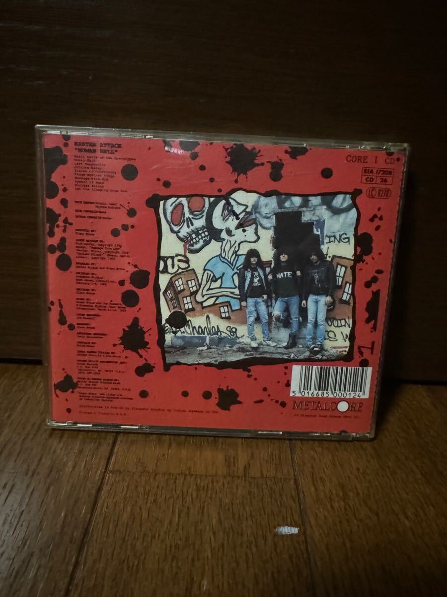 Harter Attack Human Hell 1989年スラッシュメタル正規オリジナル盤 nuclear assault overkill ...