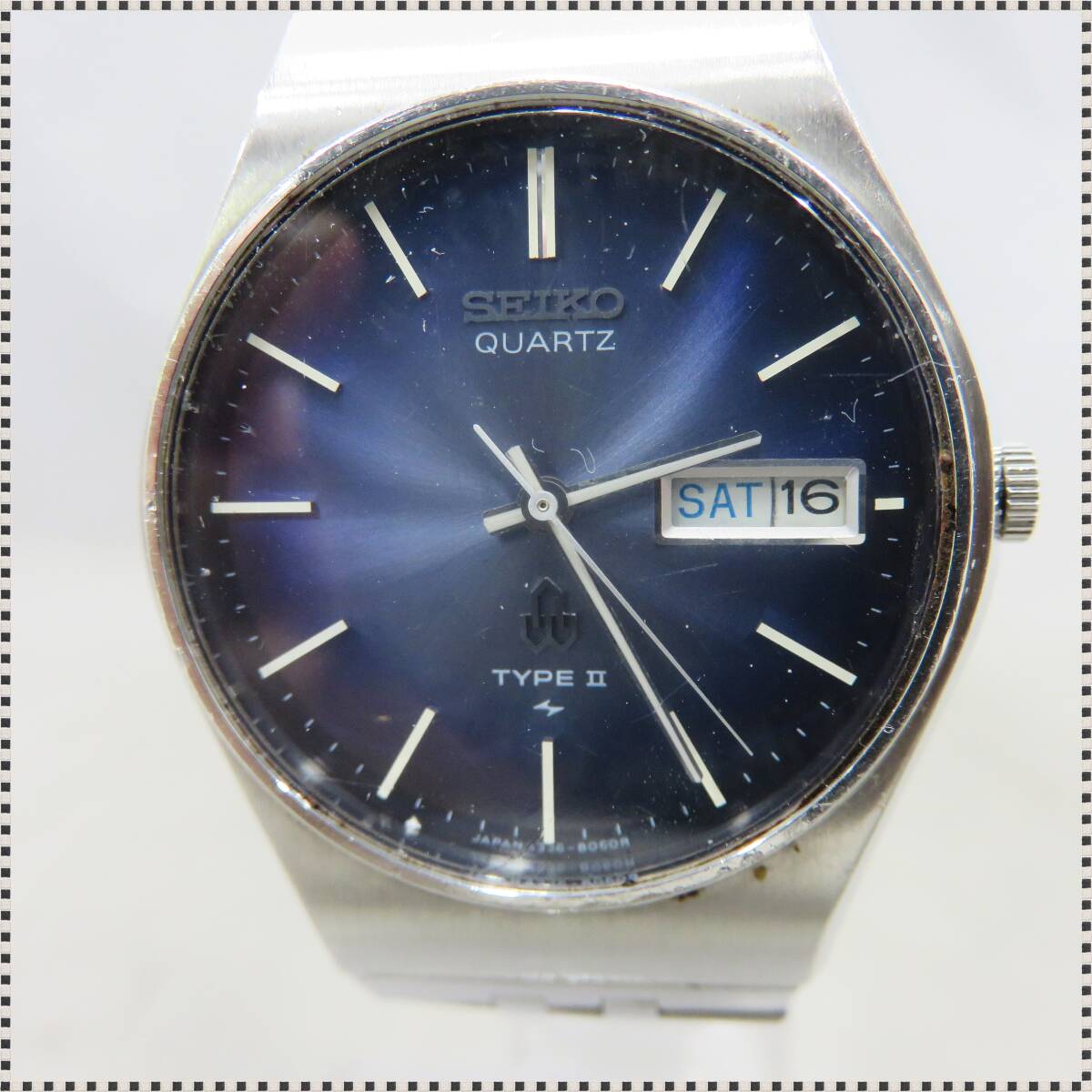 ジャンク セイコー TYPEⅡ 4336-8040 メンズ腕時計 タイプ2 ブルー文字盤 SEIKO 111706(その他)｜売買された ...