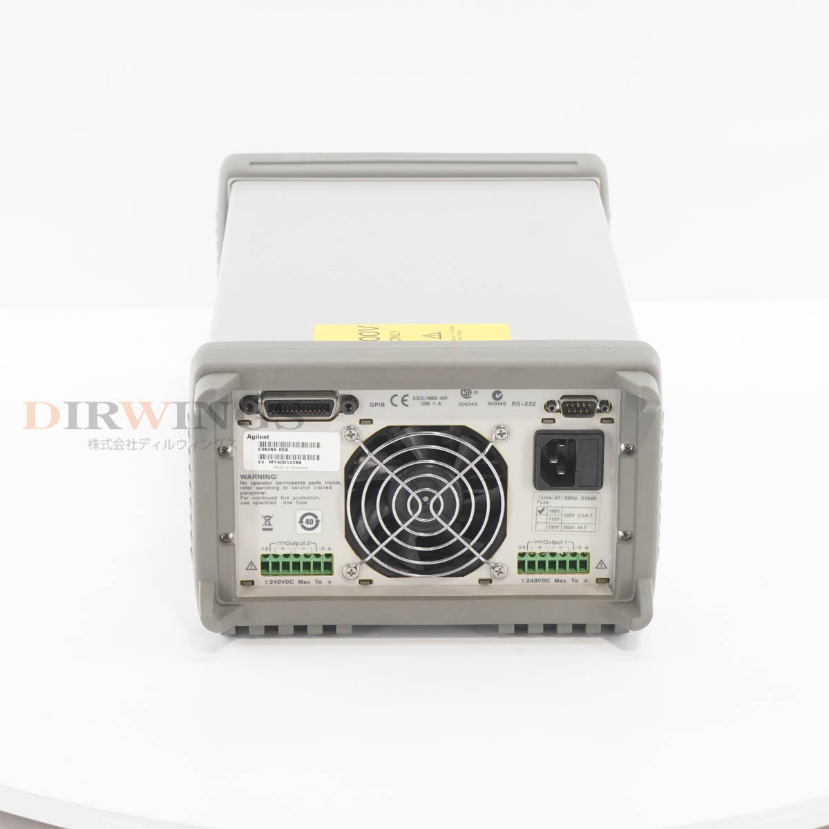 DW 8日保証 E3646A Agilent 0E9 0-8V 3A/0-20V 1.5A hp アジレント Keysight キーサイト ...