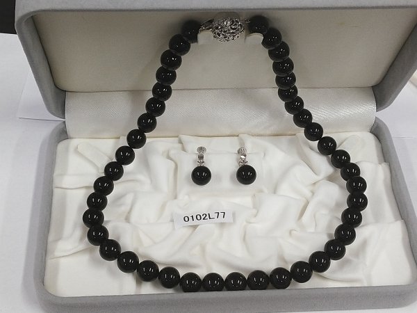 0102L77 本珊瑚 黒サンゴ ネックレス＆イヤリング 箱付 約36.6g(コーラル、サンゴ)｜売買されたオークション情報、yahooの商品情報をアーカイブ公開 - オークファン ...