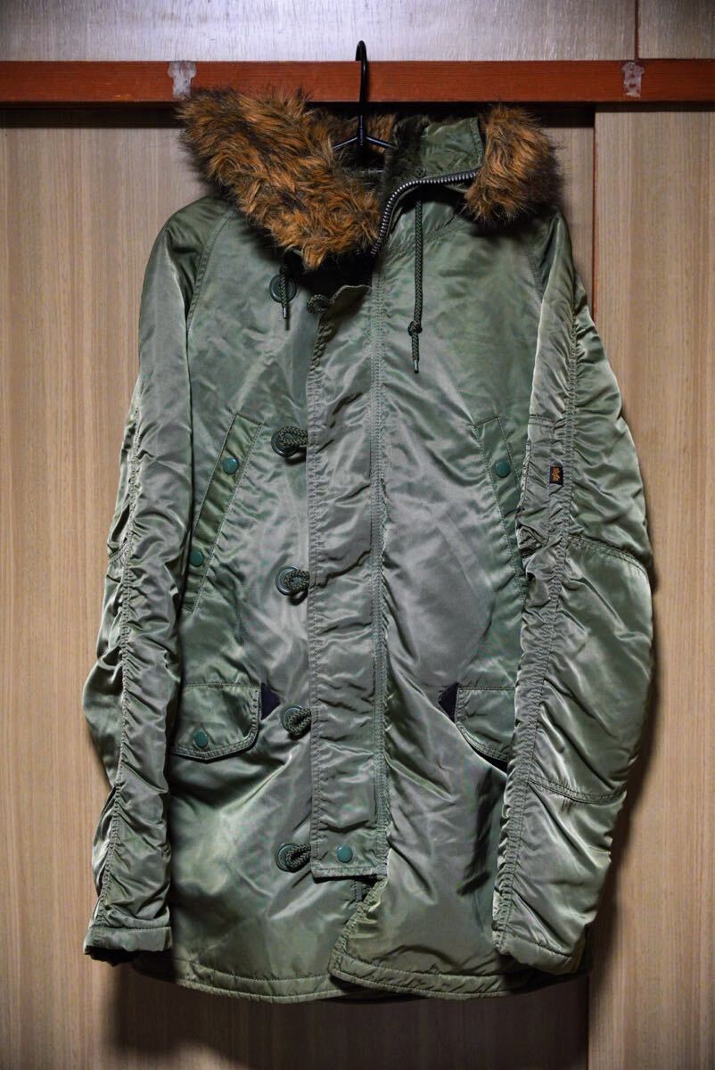 ALPHA INDUSTRIES N3b フライトジャケット アルファ ナイロン カーキ アルファインダストリーズ Lサイズ(Lサイズ)｜売買 ...