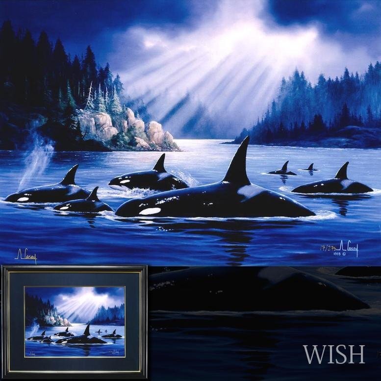 真作 WISH アンソニー キャセイ Anthony CASAY ガイディングライト シバクローム 約12号 大作 直筆サイン #24113030(シルクスクリーン)｜売買されたオークション ...
