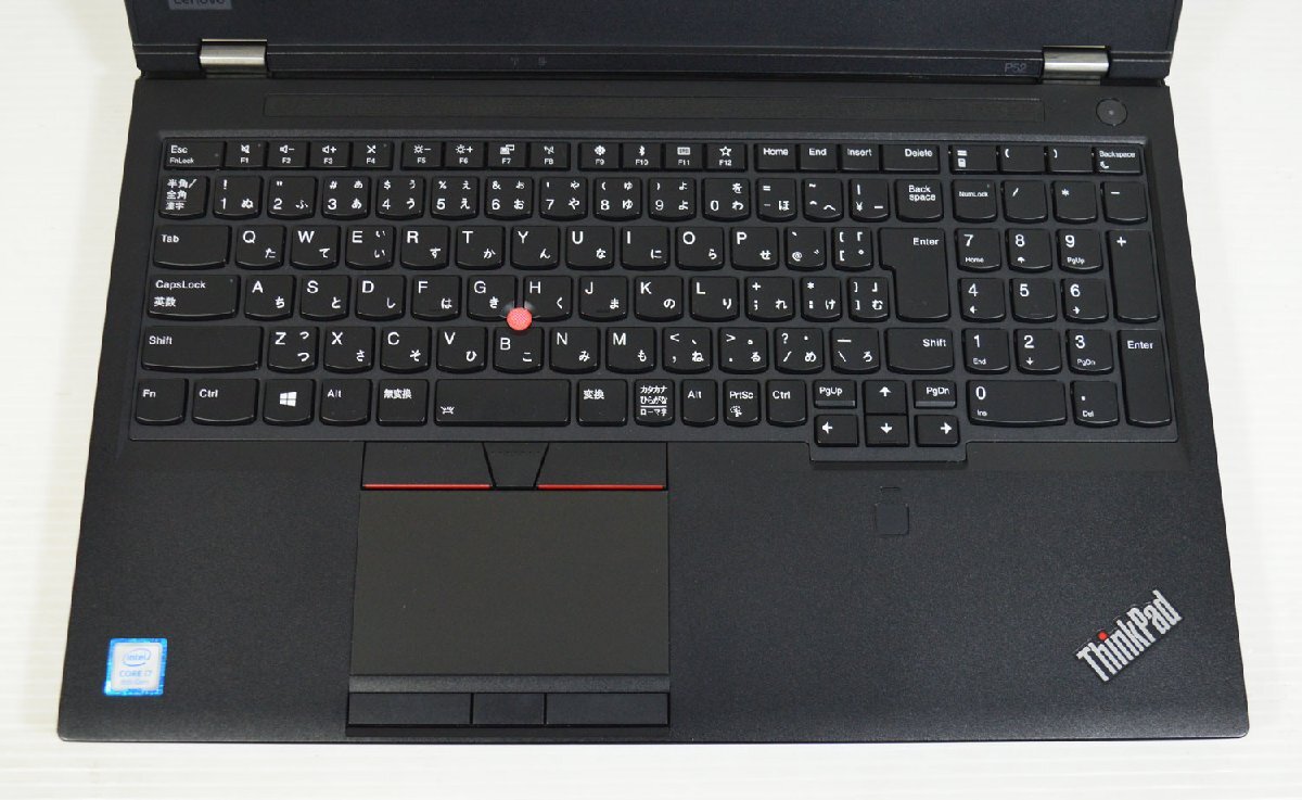 12263 Lenovo ThinkPad P52 第8世代 Core i7 16GB 256GB Quadro P1000 4GB Microsoft Office 2019 Win11 ...