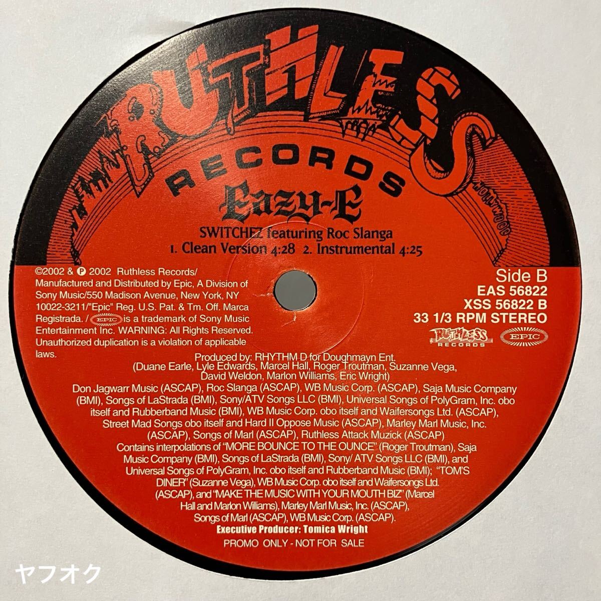 G-RAP / Eazy-E - Switchez(ラップ、ヒップホップ)｜売買されたオークション情報、yahooの商品情報をアーカイブ公開 - オークファン（aucfan.com）