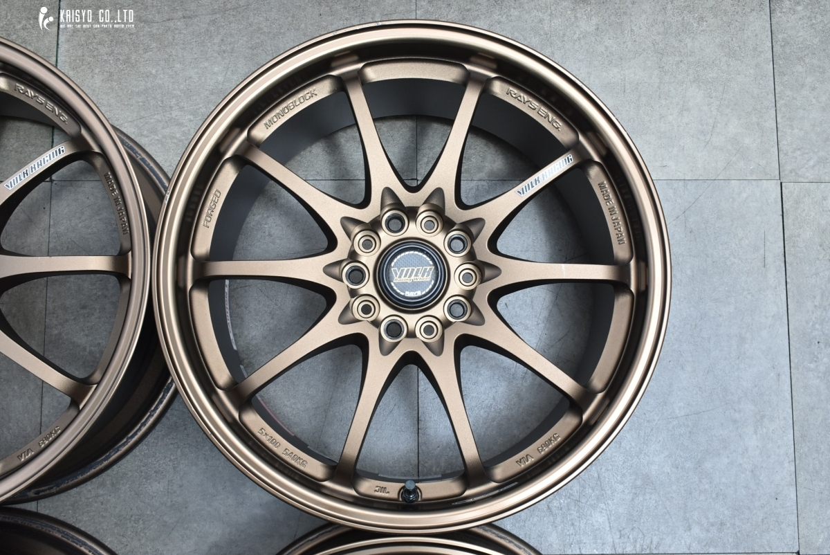 鍛造 RAYS ボルクレーシング CE28N 18in 9J+50 PCD114.3 4本 GVB GVF VAG VBH WRX STI ...