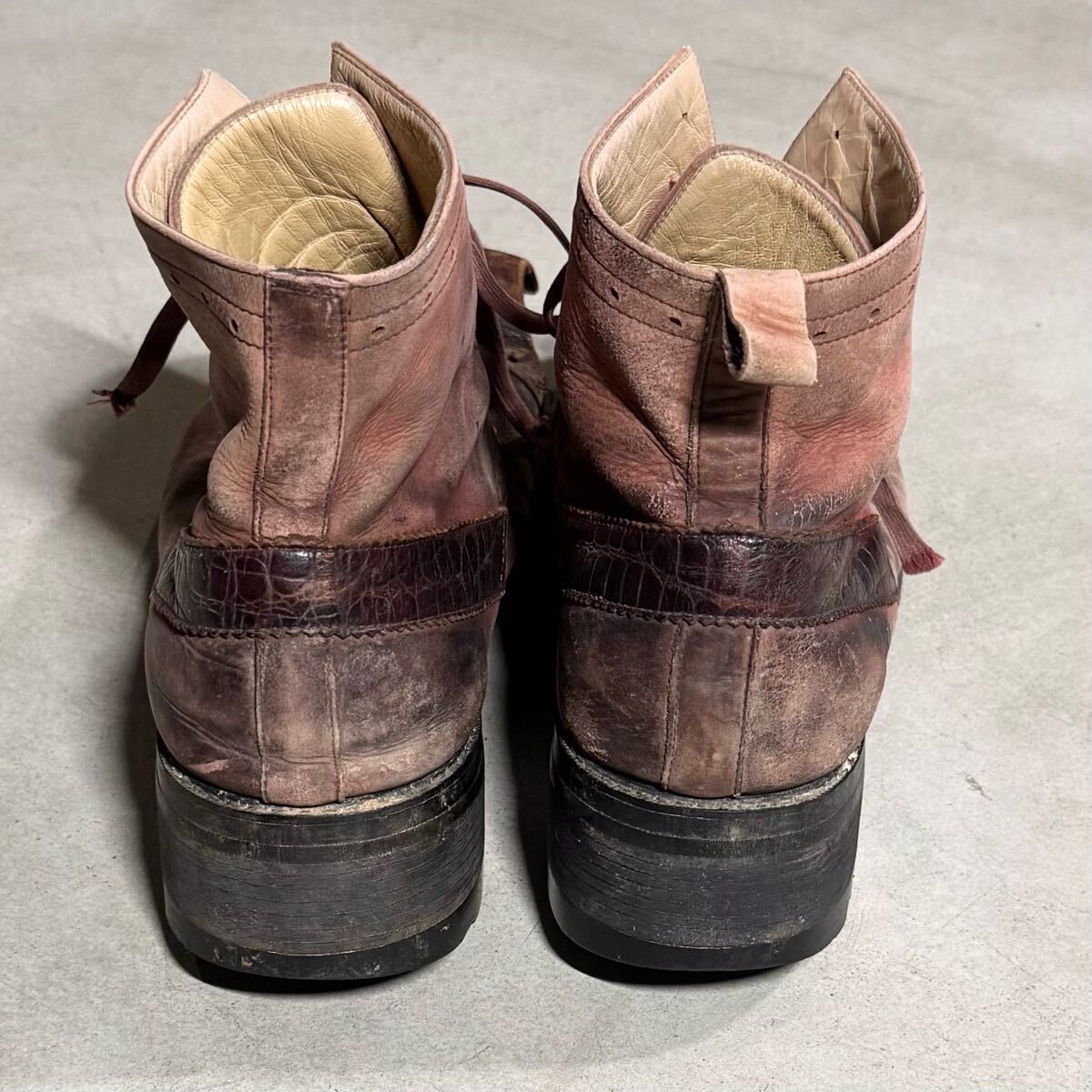 90s 00s 20471120 Archive Monster Boots rare beauty:beast leather shoes ...