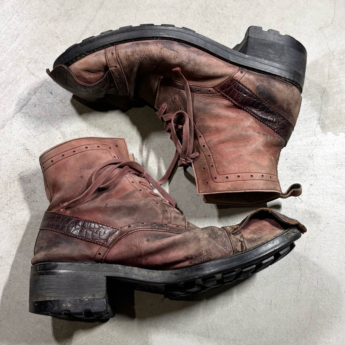 90s 00s 20471120 Archive Monster Boots rare beauty:beast leather shoes ...