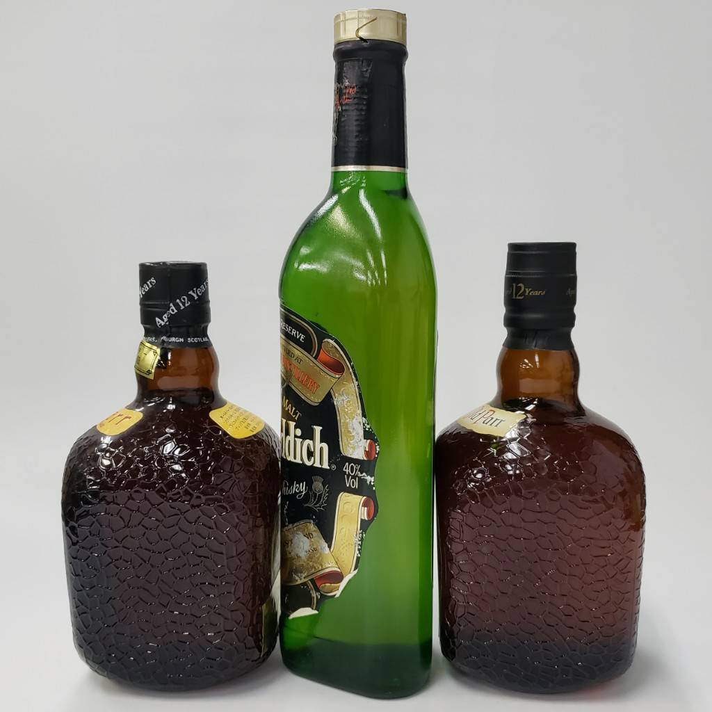25横/A064351-3/OR4000/E035-545/ 酒 同梱不可 3本まとめ Grand Old Parr Aged 12 Years De Luxe/Glenfiddich ...