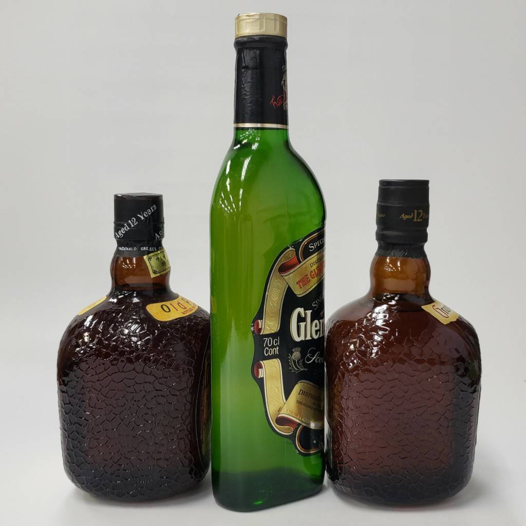25横/A064351-3/OR4000/E035-545/ 酒 同梱不可 3本まとめ Grand Old Parr Aged 12 Years De Luxe/Glenfiddich ...