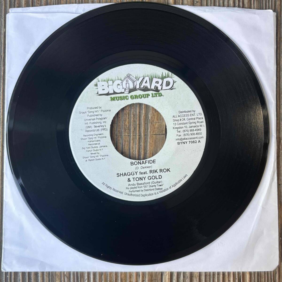 試聴 2007 007 SHANTY TOWN riddim HIT Shaggy feat. Rik Rok & Tony Gold - Bonafide / Move Hype 7inch ...