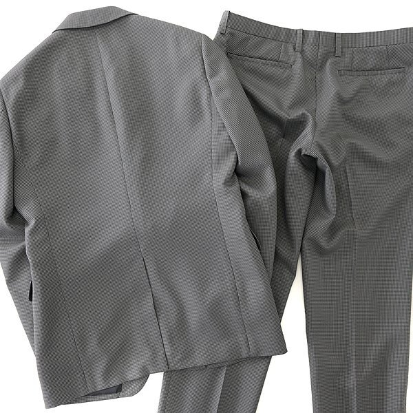 スーツカンパニー 春夏 AIRTECH 千鳥 ストレッチ 2パンツ スーツ AB8 幅広XXL 灰 J42616 185-4D 小松マテーレ ウォッシャブル(XLサイズ以上)｜売買された ...