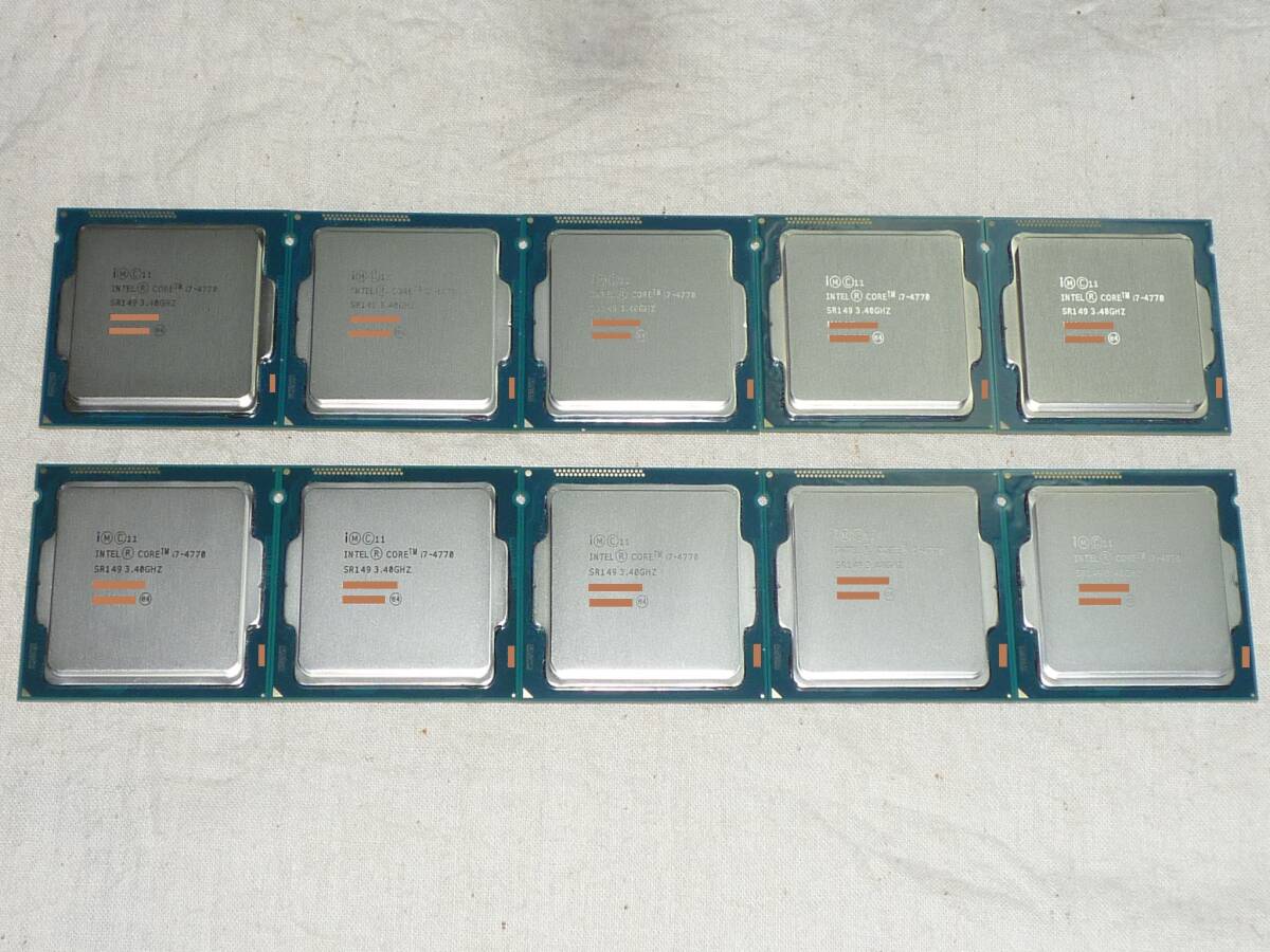 Intel Core i7-4770 SR149 3.40GHZ 計10個 綺麗(Core i7)｜売買されたオークション情報、yahooの ...