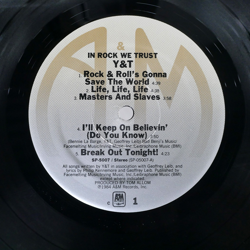 YESTERDAY & TODAY/IN ROCK WE TRUST/A&M SP5007 LP(その他)｜売買されたオークション情報 ...